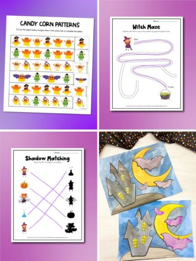 Mickey Mouse Paper Plate Halloween Craft (Free PDF Template)