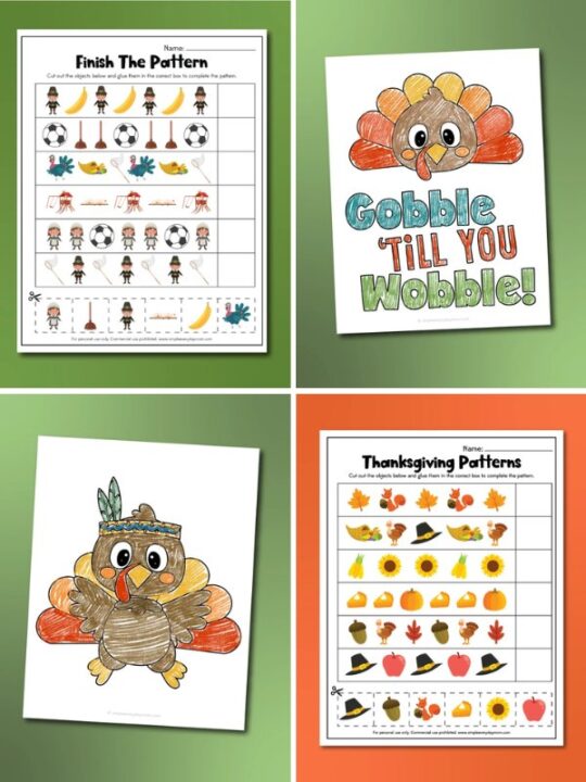 Pig Turkey Disguise Craft For Kids (Free PDF Template)