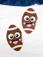 Fun Football Craft For Kids (Free Printable Template)