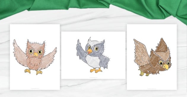 Free Printable Owl Dot To Dot Printables For Kids
