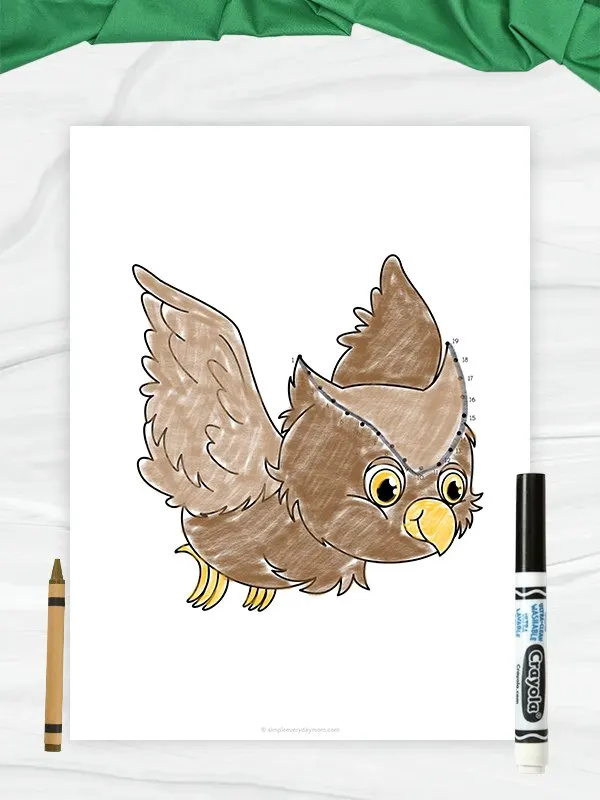 Free Printable Owl Dot To Dot Printables For Kids