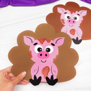 Pig Turkey Disguise Craft For Kids (Free PDF Template)