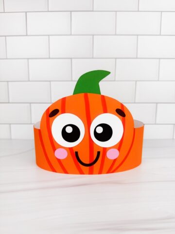 Pumpkin Headband Craft (Free PDF Template)