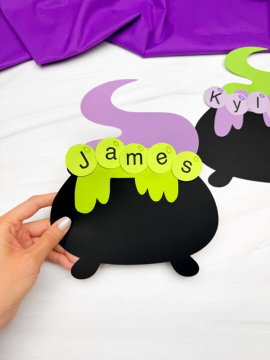 Witches Brew Name Craft For Kids (Free PDF Template)