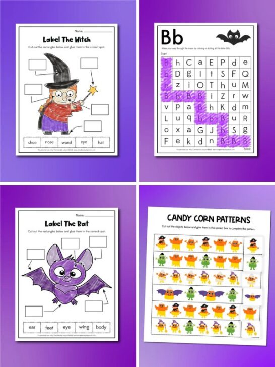 Torn Paper Bat Craft For Kids (Free PDF Template)