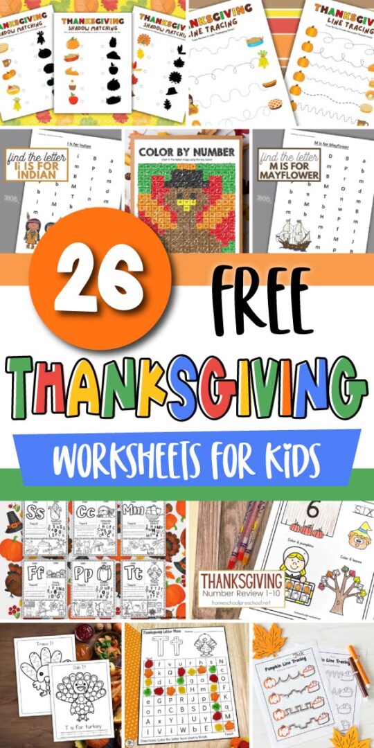 26 Must-Try Free Thanksgiving Worksheets For Learning