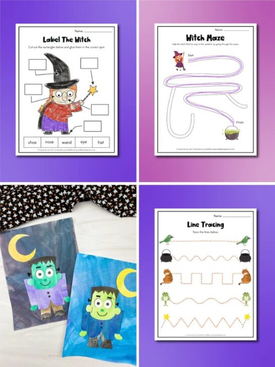 Candy Corn Mummy Craft (Free PDF Template)