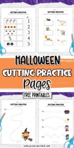 Free Printable Halloween Cutting Practice Worksheets For Kids