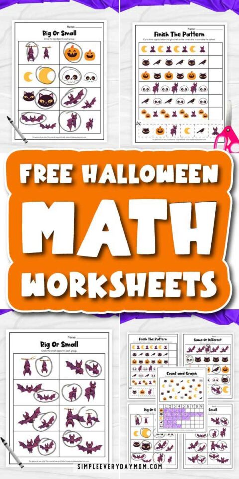 Free Printable Halloween Math Worksheets For Preschoolers