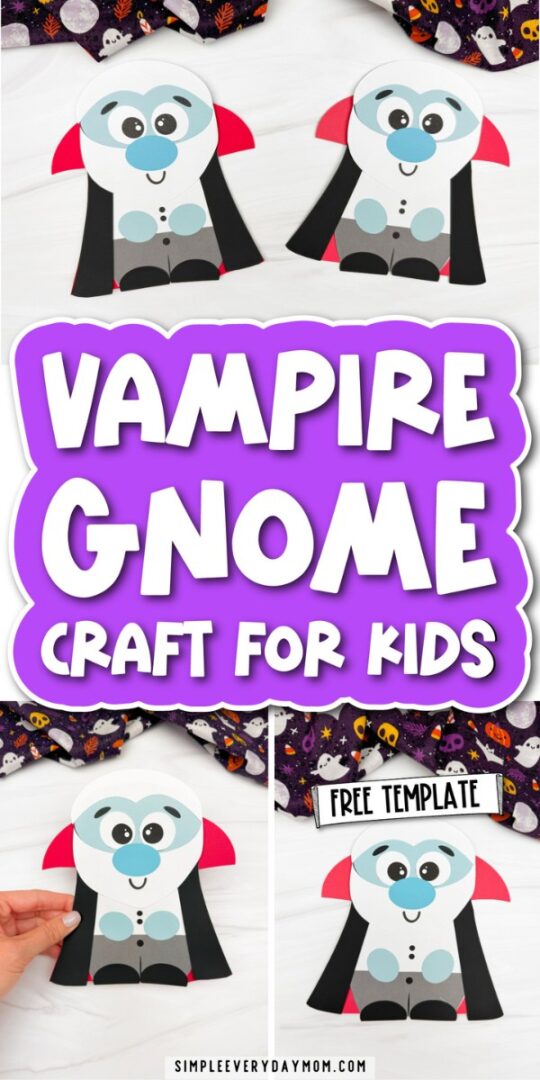 Vampire Gnome Craft For Kids(Free PDF Template)