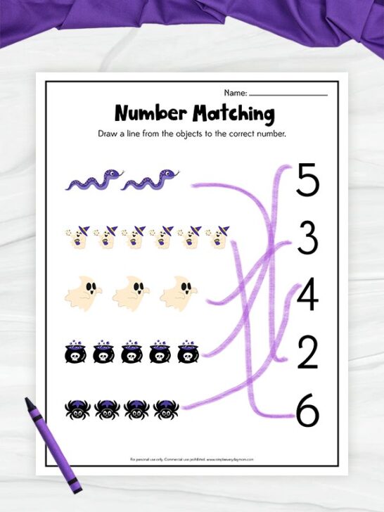 Free Printable Halloween Matching Worksheets For Kids