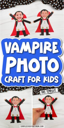 Vampire Photo Craft For Kids (Free Printable Template)