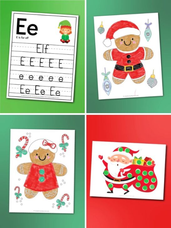 Handprint Christmas Gnome Craft (Free Printable Template)