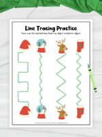 Free Printable Christmas Tracing Worksheets For Kids
