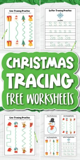 Free Printable Christmas Tracing Worksheets For Kids