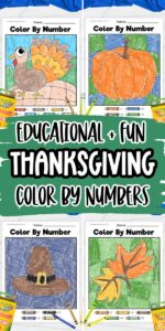 Fun Thanksgiving Color By Numbers For Kids
