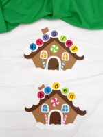 Gingerbread House Name Craft (Free Printable Template)