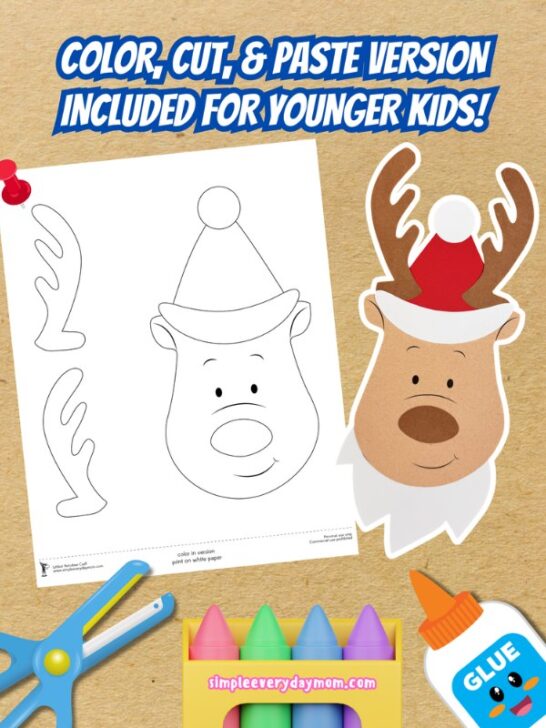 The Littlest Reindeer Craft (Free Printable Template)