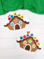 Gingerbread House Name Craft (Free Printable Template)