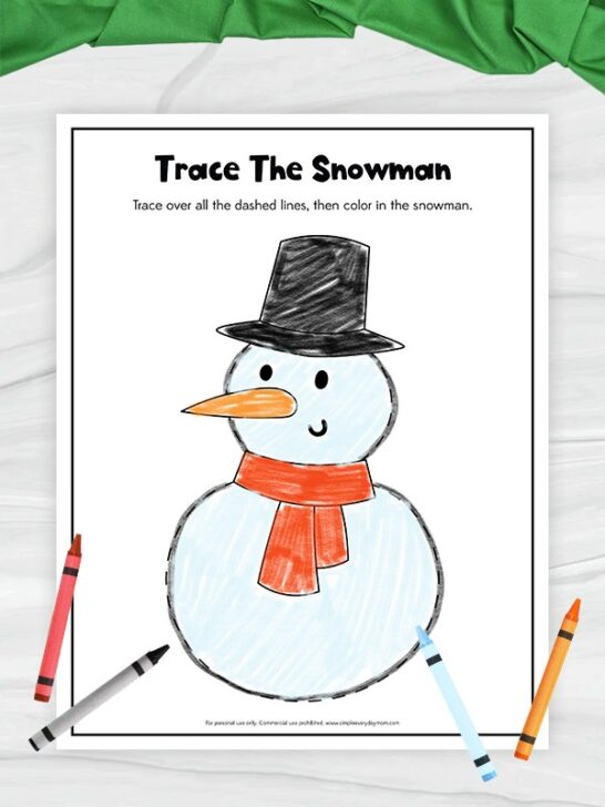 Free Printable Christmas Tracing Worksheets For Kids