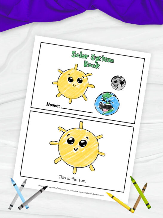 Preschool Space Theme Printables To Blast Off Into Learning!