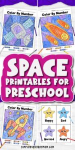 Preschool Space Theme Printables To Blast Off Into Learning!