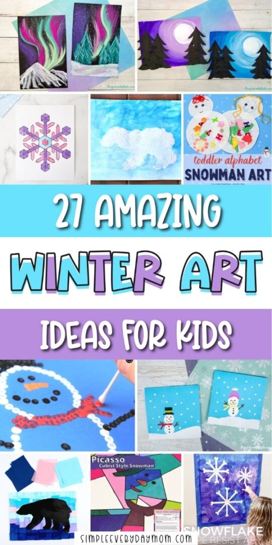 27 Creative Winter Art For Kids They'll Love
