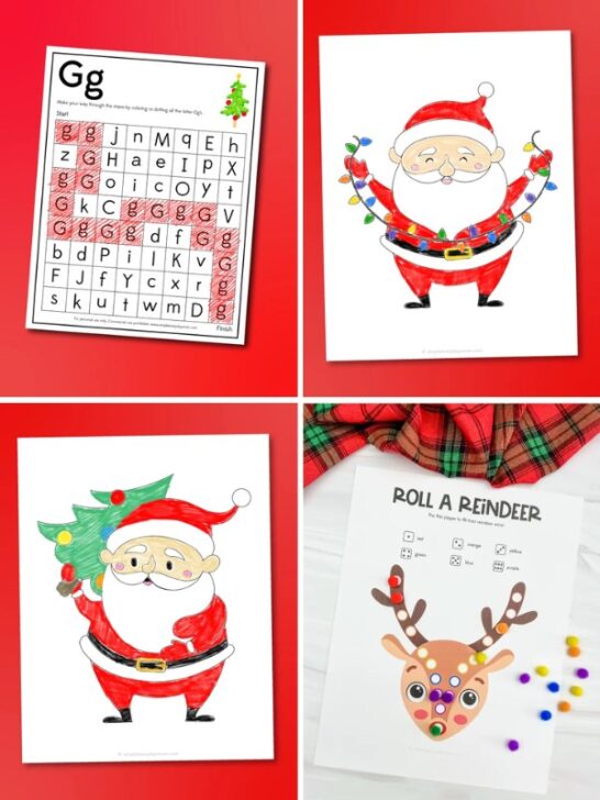Free Printable Christmas Pattern Worksheets