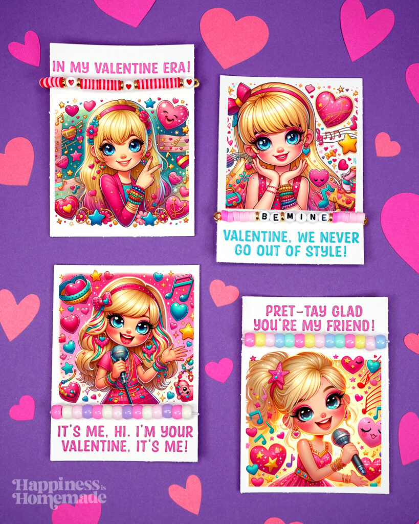 15+ Adorable Printable Valentines Cards for Girls