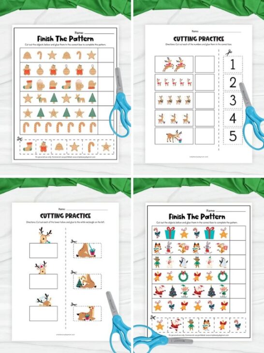 Elf Hand Print Craft For Kids (Free Template)