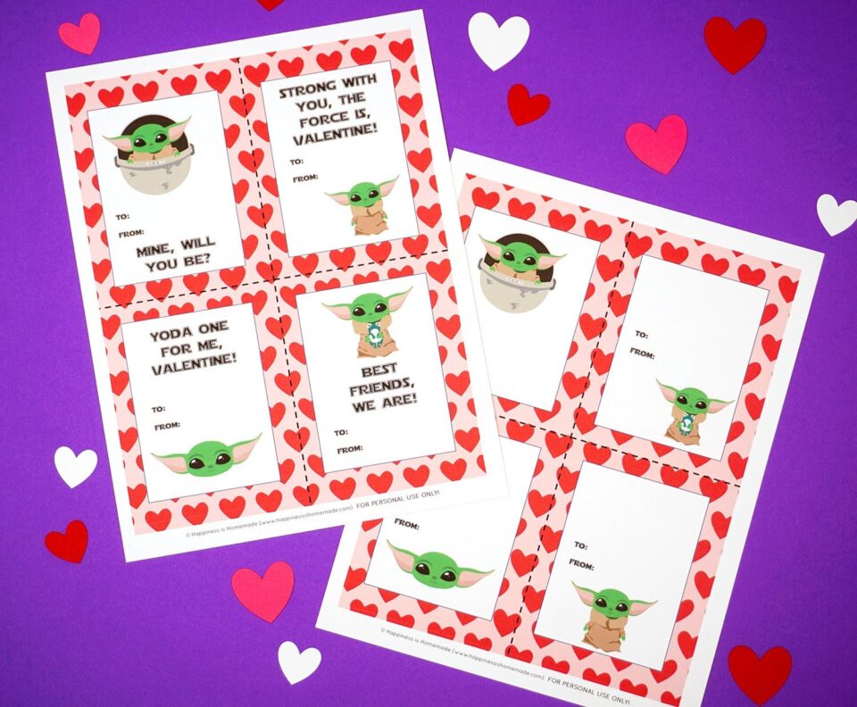 30+ Awesome Printable Valentines Cards for Boys
