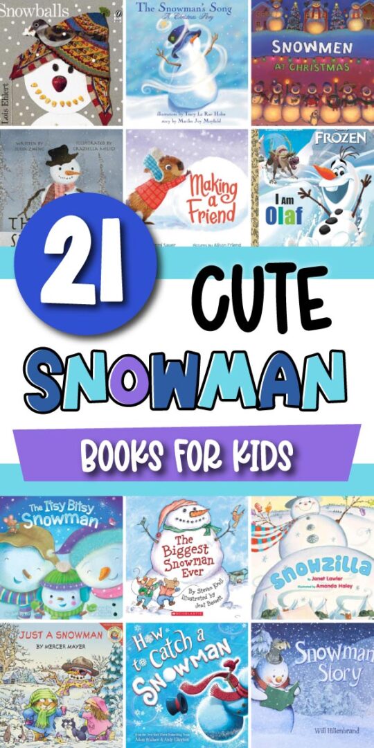 21 Cute Snowman Books for Preschoolers