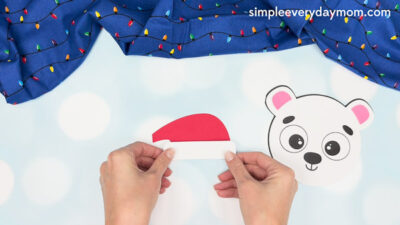 Polar Bear Christmas Craft (Free Printable Template)