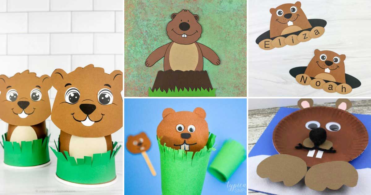 16 Fun To Make Groundhog Day Crafts for Kids