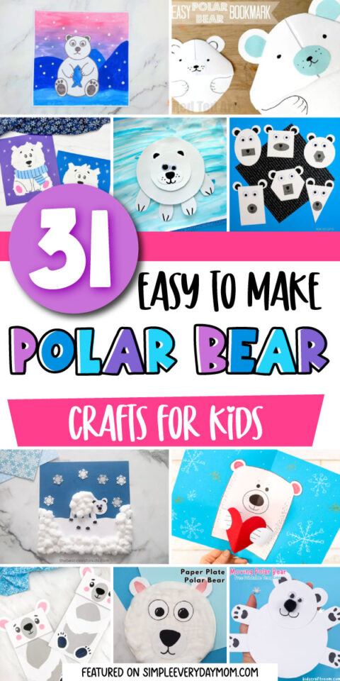 31 Polar Bear Crafts For Kids That Make Winter Fun
