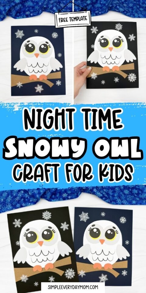 Adorable Arctic Owl Craft For Kids (Free Printable Template)