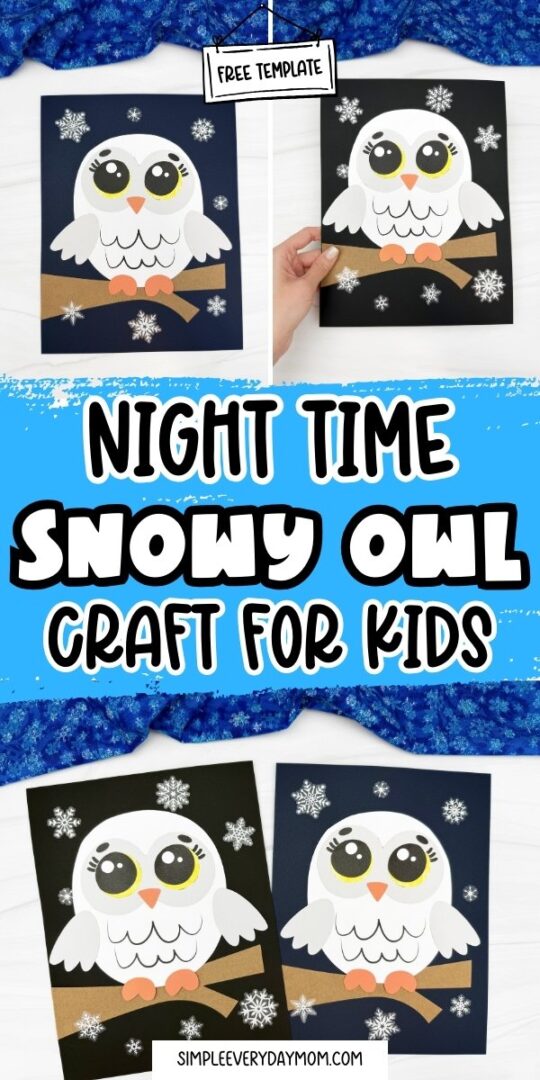 Adorable Arctic Owl Craft For Kids (Free Printable Template)