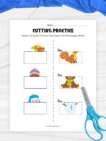 Free Printable Winter Cutting Worksheets For Kids