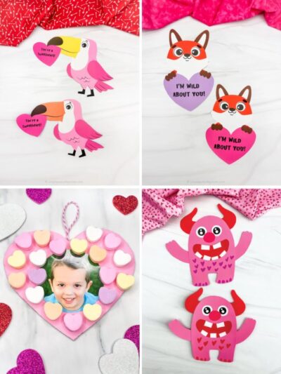 Happy Valentine’s Day Mouse Craft (Free Template)