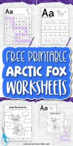 Free Printable Arctic Fox Worksheets For Kindergarten