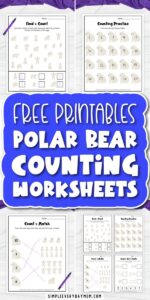 Free Printable Polar Bear Counting Worksheets