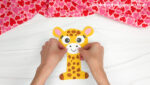 Giraffe Valentine Craft For Kids (Free Template)