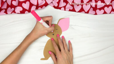 Happy Valentine’s Day Mouse Craft (Free Template)