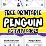 Free Printable Penguin Activity Sheets For Kids