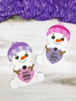 Snowman Valentine Craft For Kids (Free PDF Template)