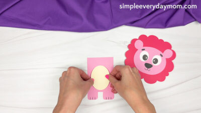 Lion Valentine Craft For Kids (Free Template)