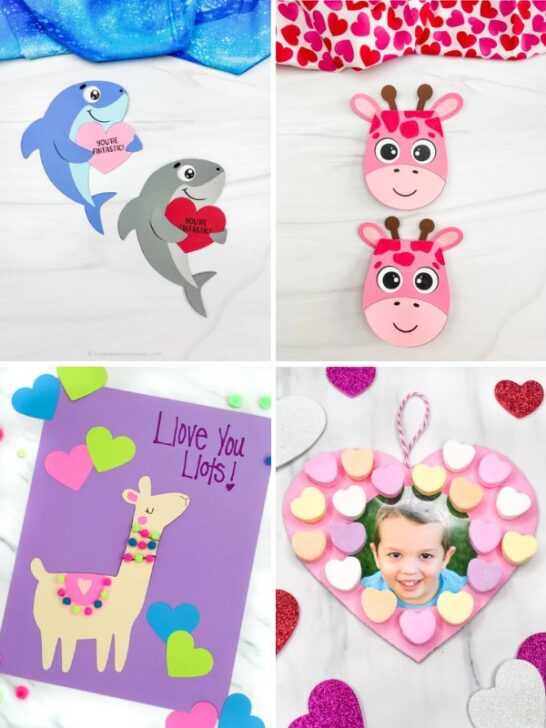 Sheep Valentine Craft For Kids W/Free PDF Template