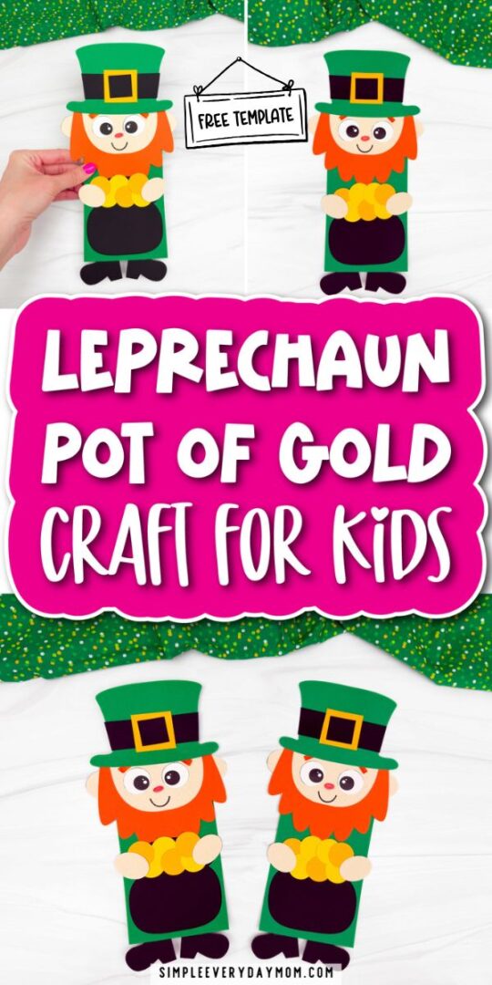 Leprechaun Pot of Gold Craft (Free Printable Template)