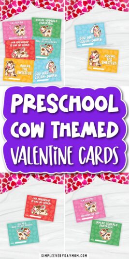 Free Printable Cow Valentines Cards For Kids