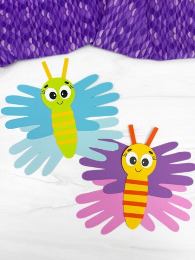 Handprint Butterfly Craft For Kids (With Free Template)